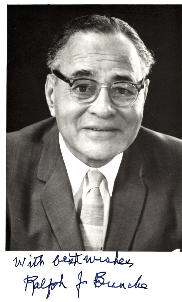 Weekes Autographs » BUNCHE, Ralph Johnson (1903-71)